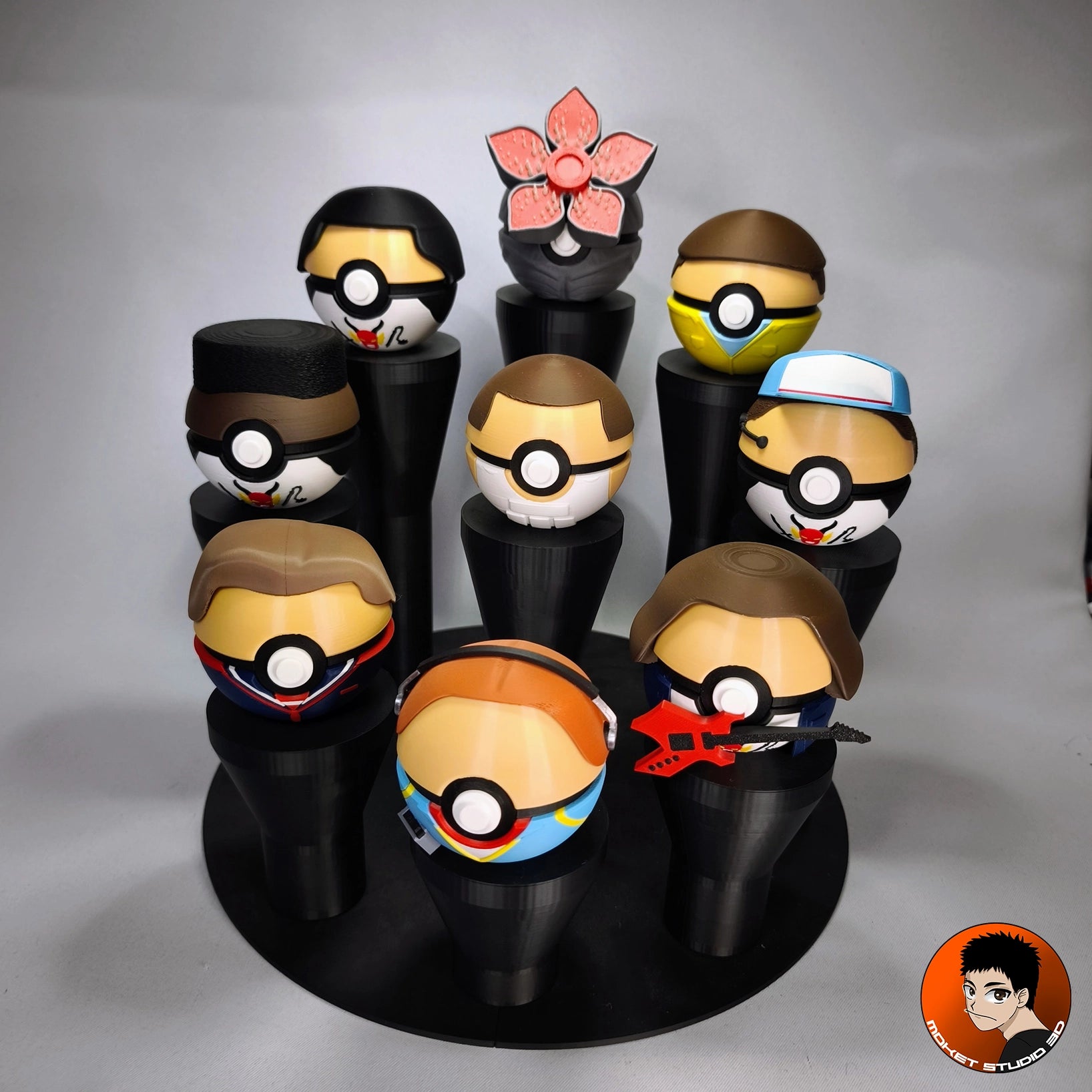 Pack de 9 Balls – Stranger Things avec support d'exposition – Moket ...